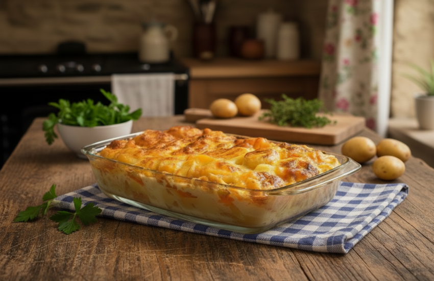A tökéletes rakott krumpli titka: recept nyers tojással