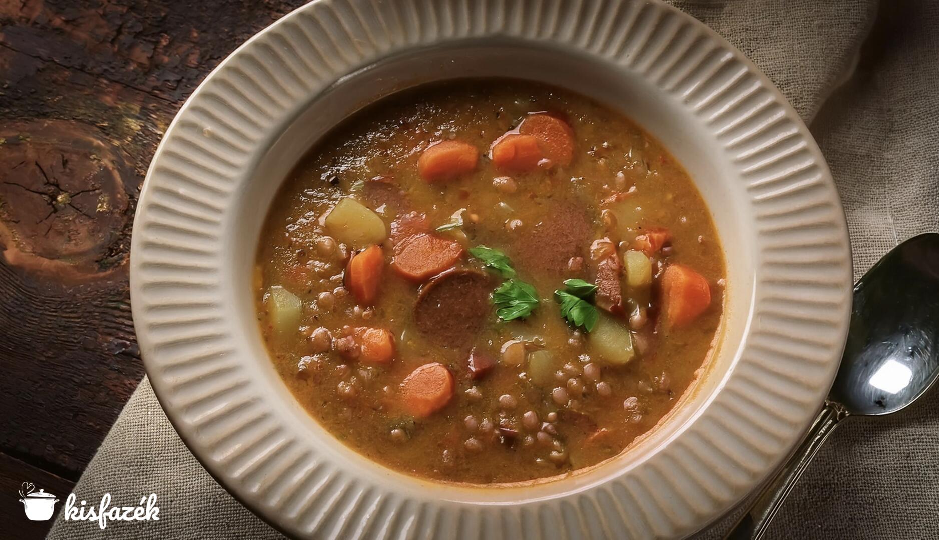 Klasszikus lencseleves recept | Kisfazék